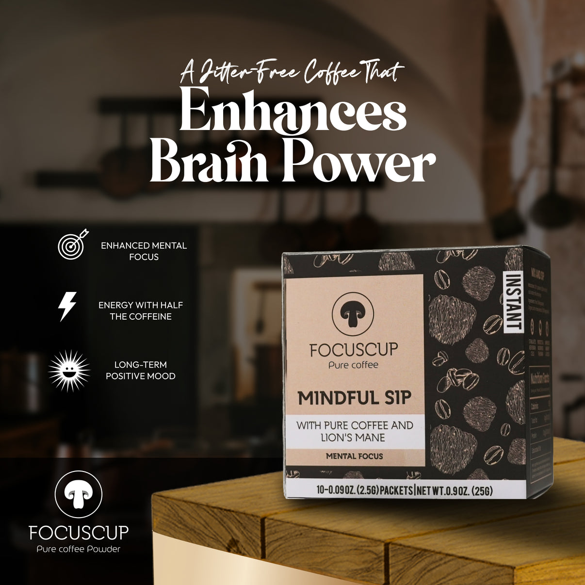 Focus Cup Coffee | Boost Your Focus with Our Premium Mushroom Coffee